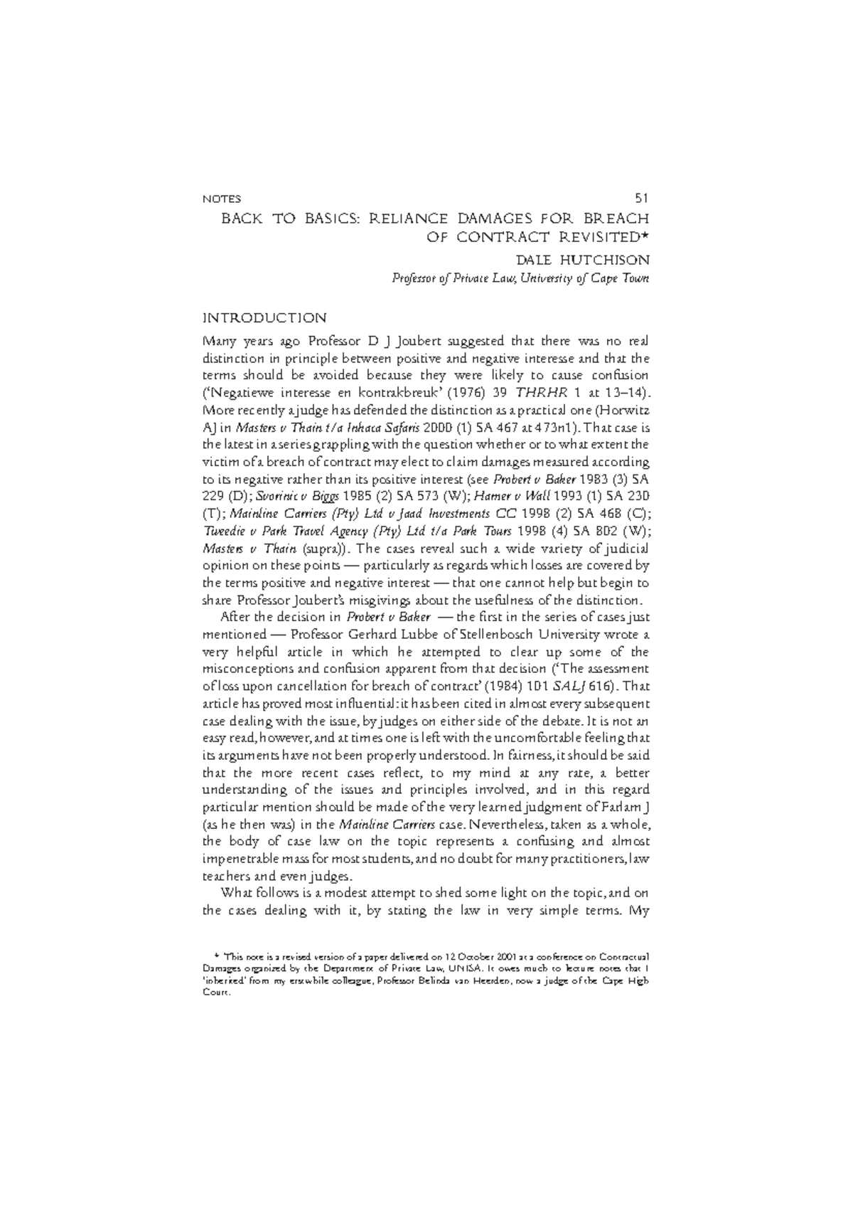 Hutchison Back to basics Reliance 2004 - BACK TO BASICS: RELIANCE ...