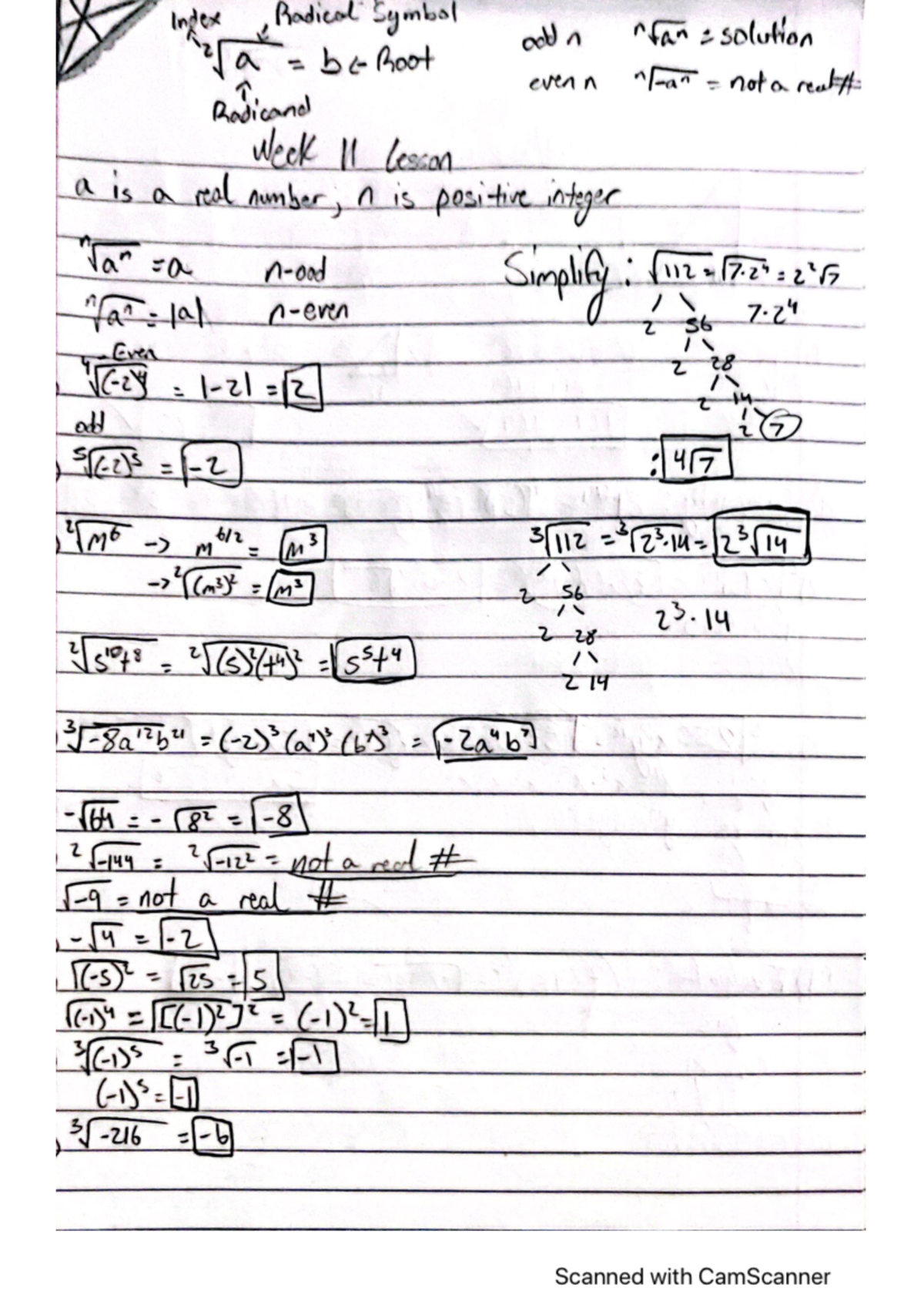 Intro to alg week 11 - MAC1992 - Studocu