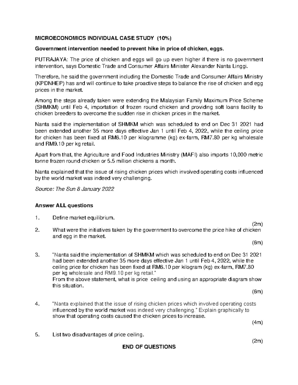 EC0 415 CASE Study - MICROECONOMICS INDIVIDUAL CASE STUDY (10% ...