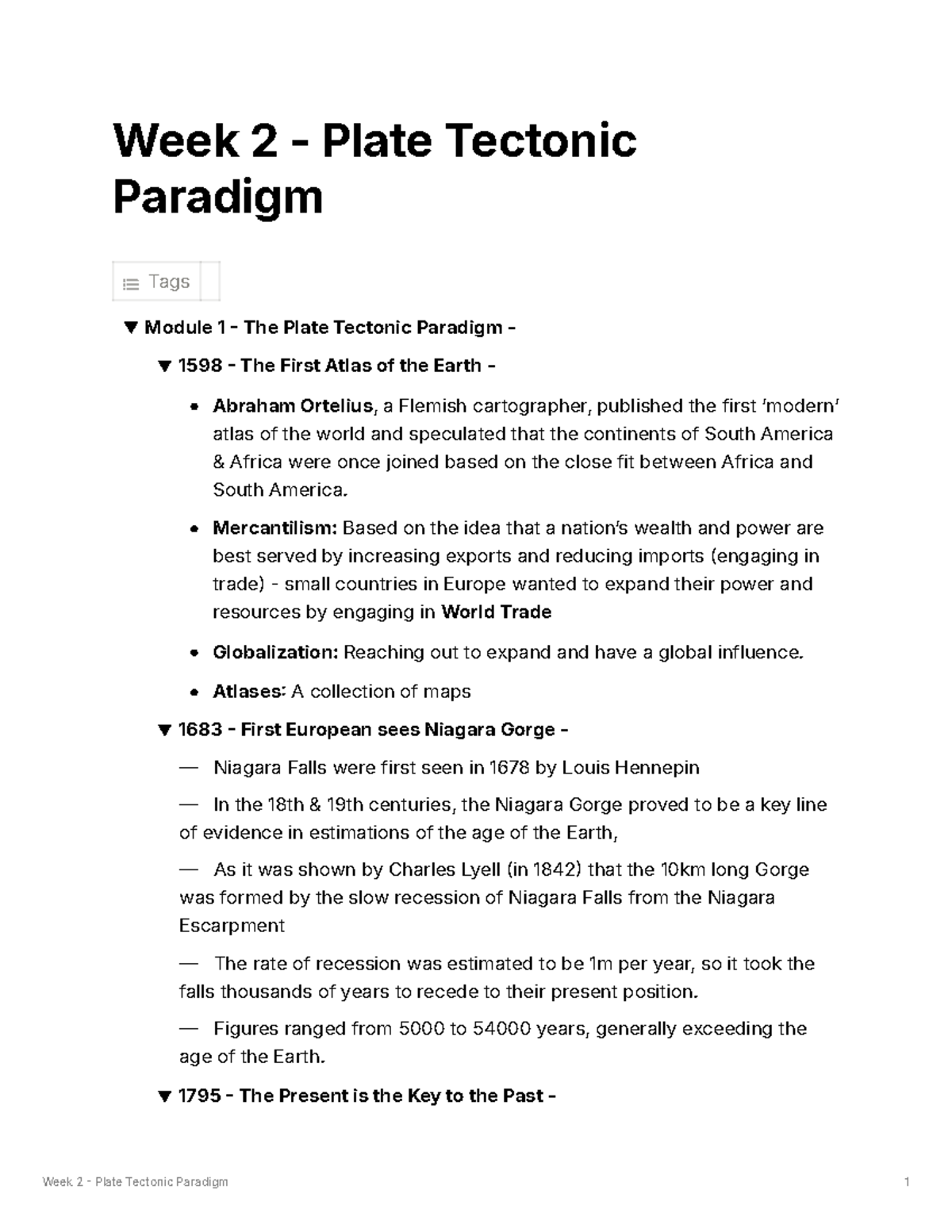 Week 2 - Plate Tectonic Paradigm ed1d36c5f53d4890b0dfac42853 cbd18 ...