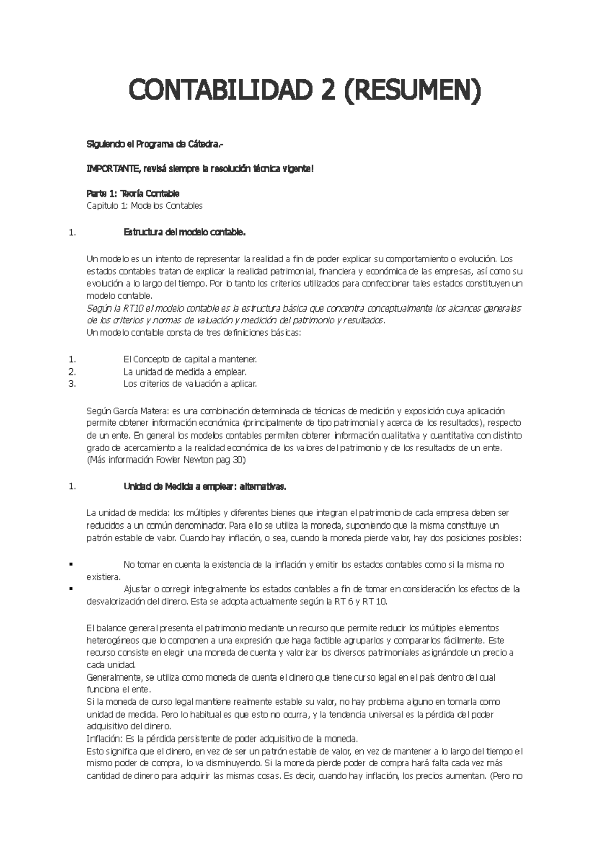 Contabilidad II - Resumen completo - CONTABILIDAD 2 (RESUMEN) Siguiendo ...