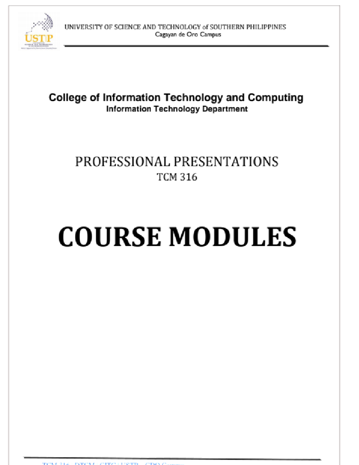 Professional Presentation Module 2 - Studocu