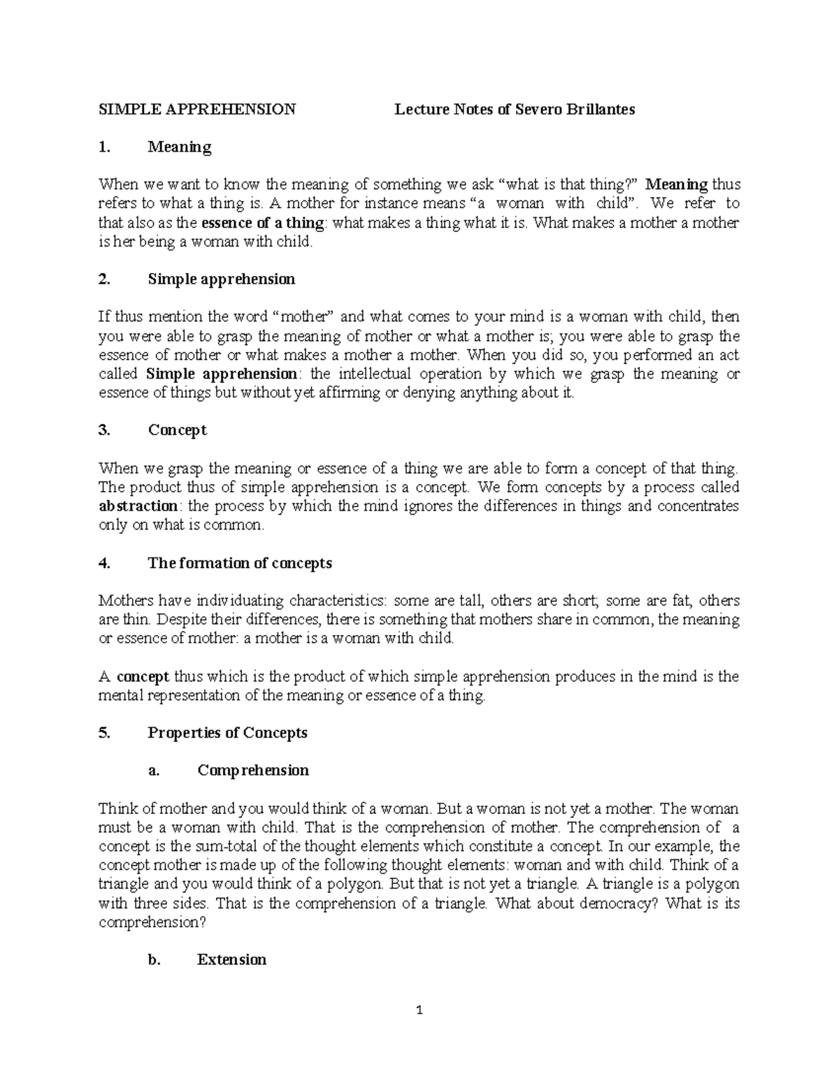 B Goodluckkkk Simple Apprehension Lecture Notes Of Severo Brillantes Meaning When We Want To