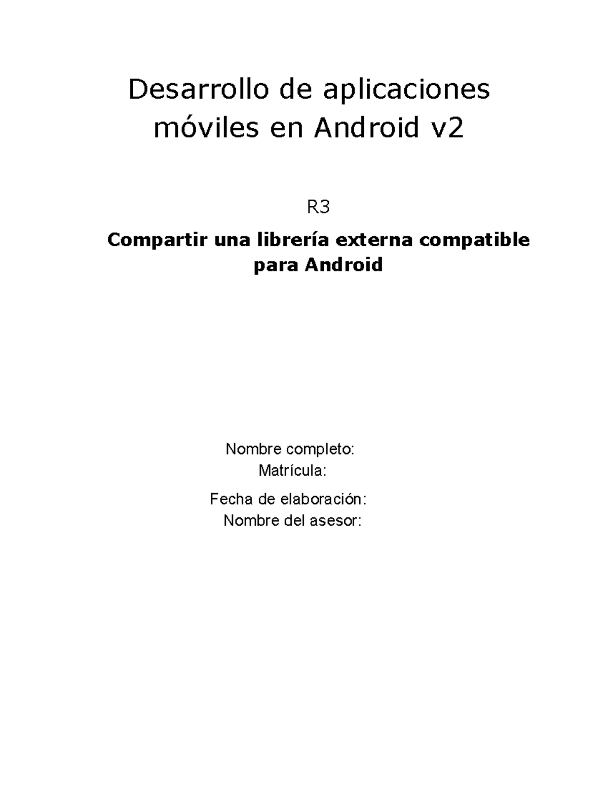 R3 Compartir una librería externa compatible para Android - R Compartir ...