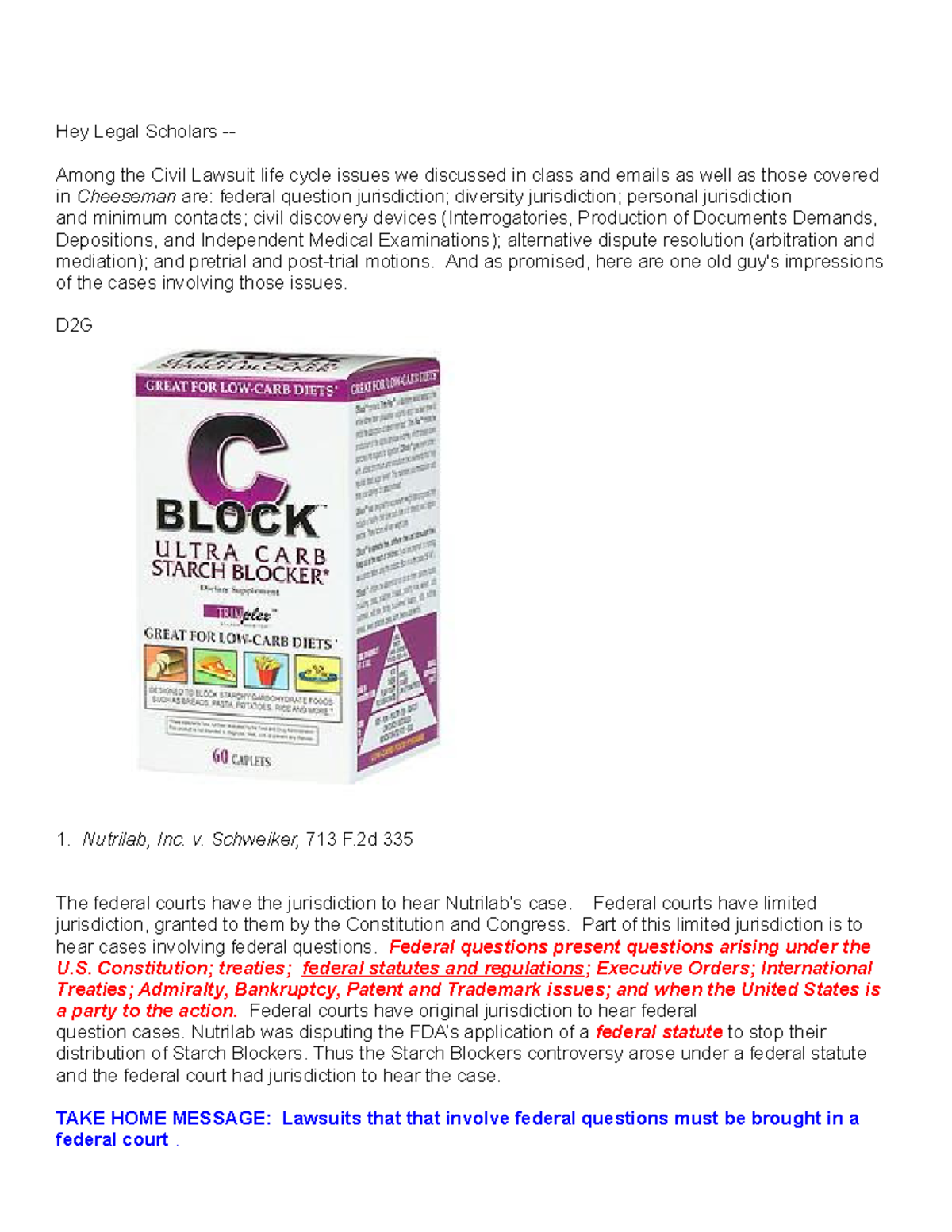 Civil Litigation Life Cycle Cases SFSU - Hey Legal Scholars -Among the ...