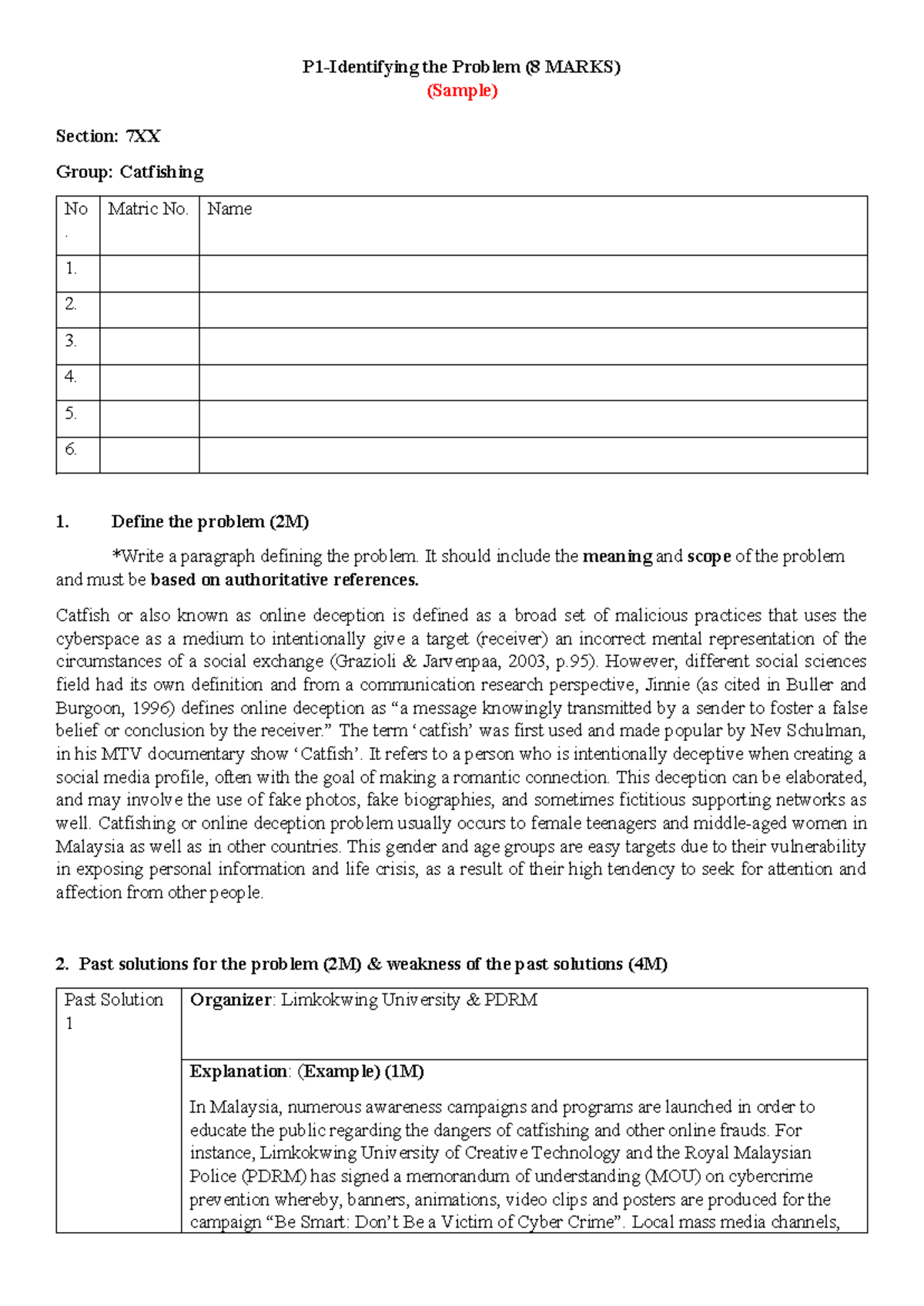 P1-Identifying the problem (Sem1, 23 24) - P1-Identifying the Problem ...