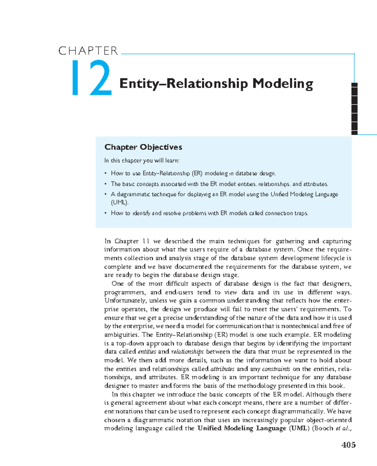 Chapter 12 Entity–Relationship Modeling - CHAPTER 12 Entity ...