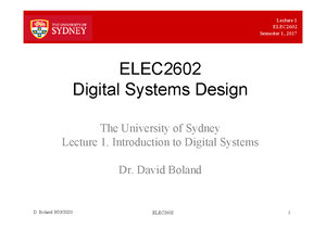 Lec 6 - Lec 6 summarised - Sum of products (SOP) R = ABC + AB’C’ + A’BC ...