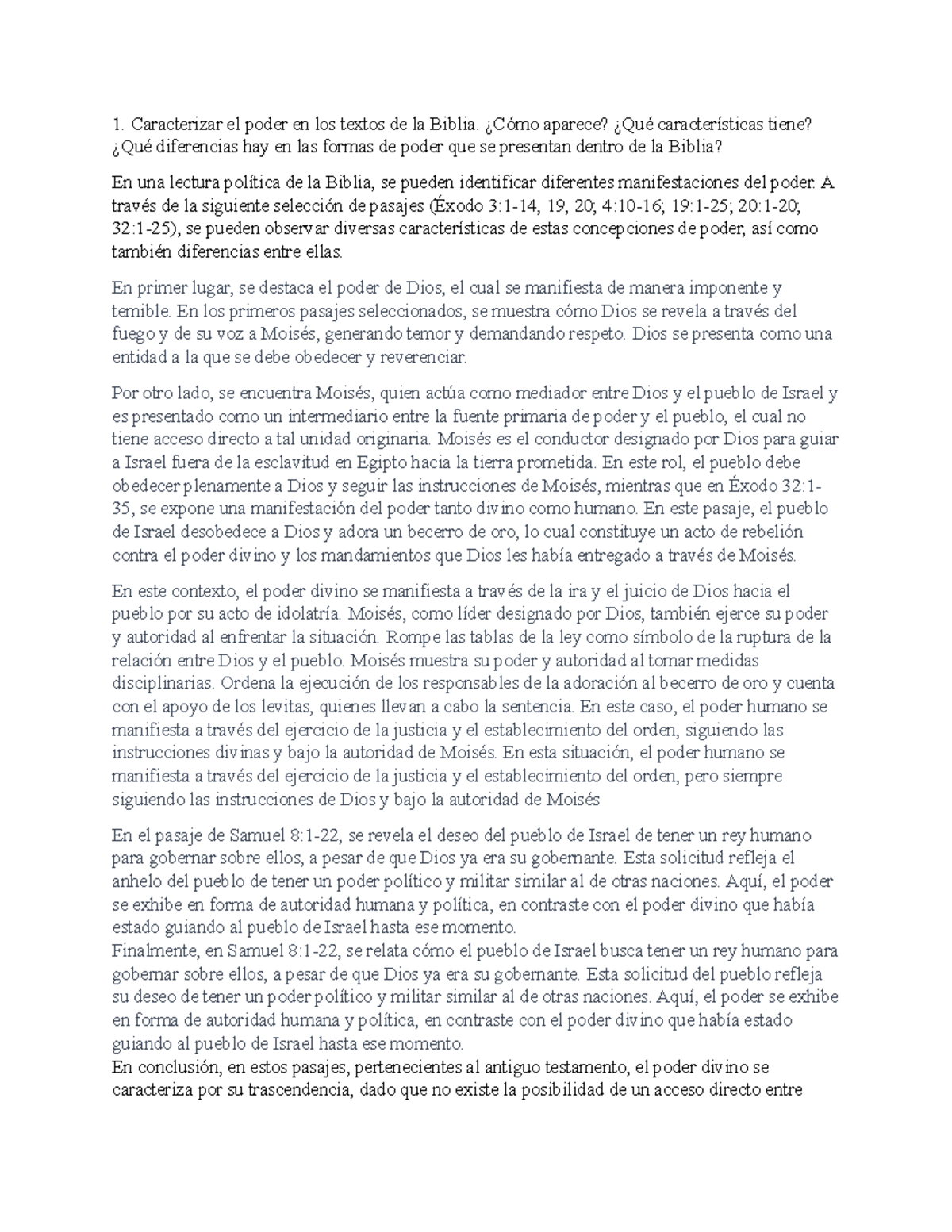 un trabajo sobre el poder - Caracterizar el poder en los textos de la ...