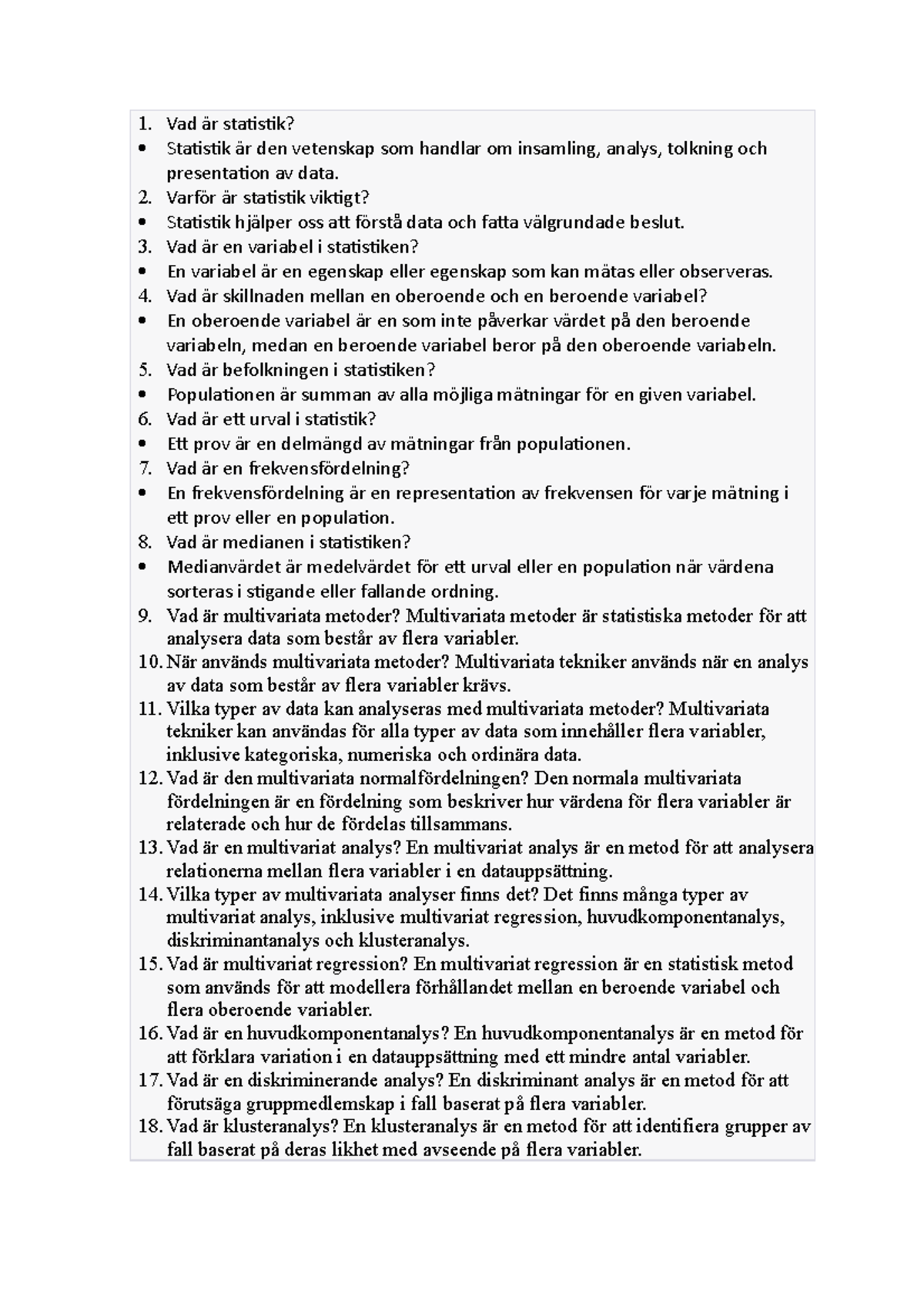 Strukturanalyse 3 - Differentielle Psychologie - Vad är statistik ...