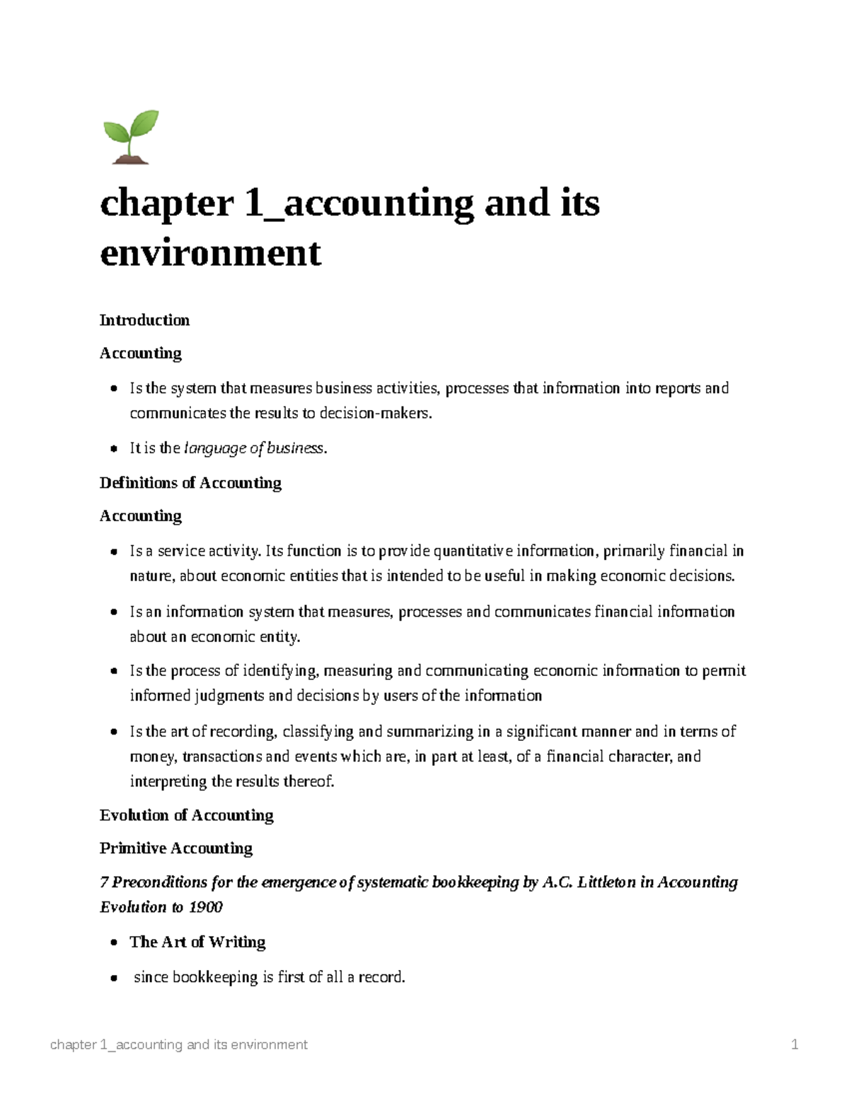 Book of Ballada_Chapter 1 accounting and its environment - 🌱 chapter 1 ...