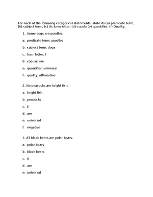 Identifying Argument Forms - Some valid argument forms B. Matching the ...