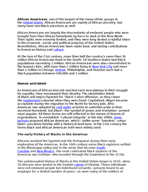 The impact of World War I and African American migration to the North ...