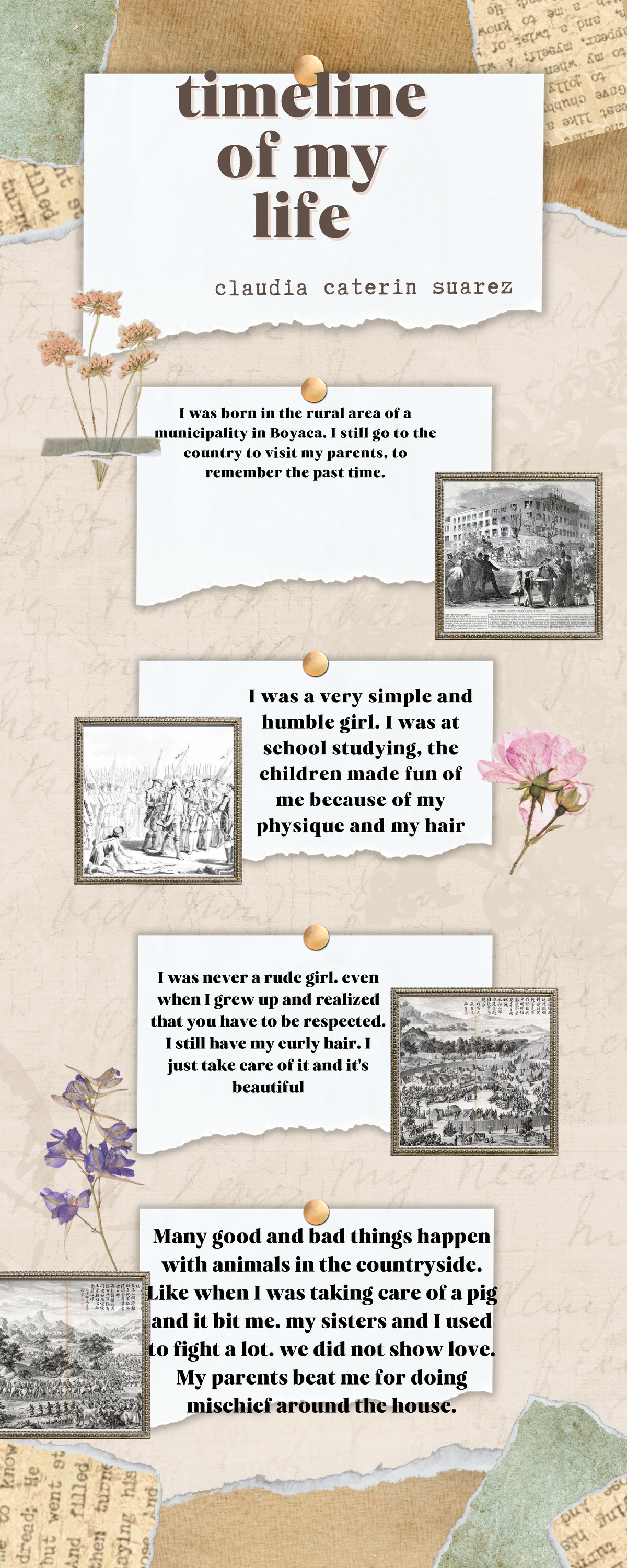 Timeline of my life. claudia caterin suarez - timelinetimeline of my of ...