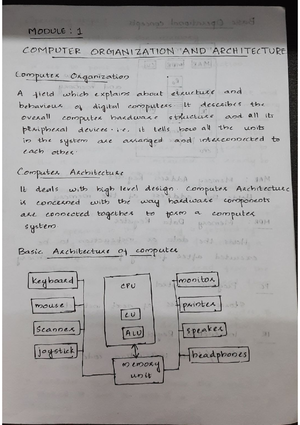 Computer Architecture module 3 - Module 3 Main Memory Module 3: Main ...
