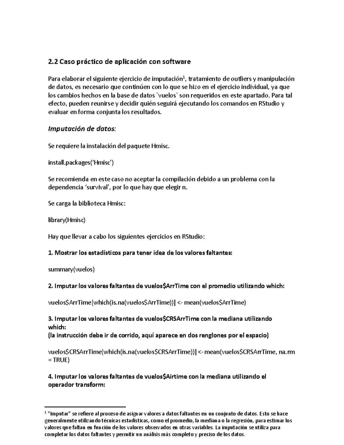 2.2 Caso práctico de aplicación con software - 2 Caso práctico de ...