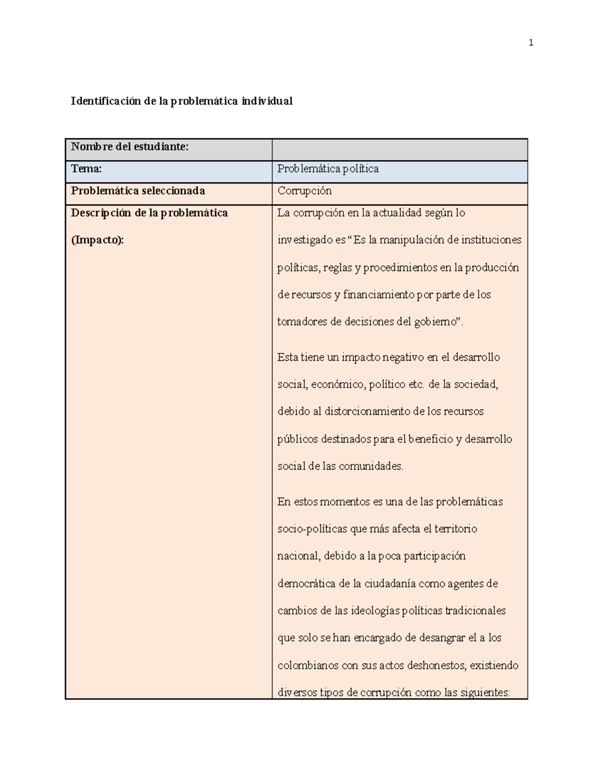 Fase 2 Definición del problema - Identificación de la problemática ...