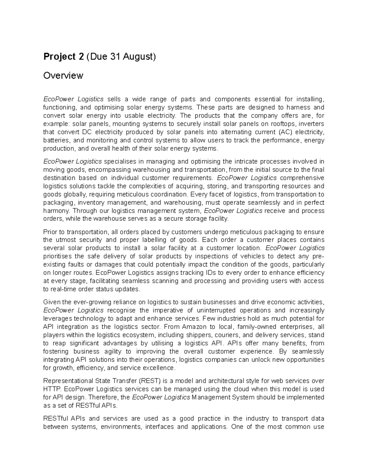 CMPG 323 - Project 2 - Project Brief - Project 2 (Due 31 August ...