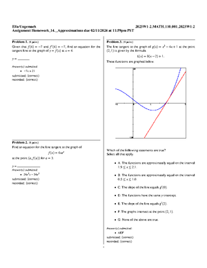 Lecture 35 - math hw - MATH 110 - Studocu
