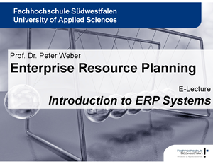 Exercises 2 - Production Planning - ERP I: Exercises 2 - Production ...