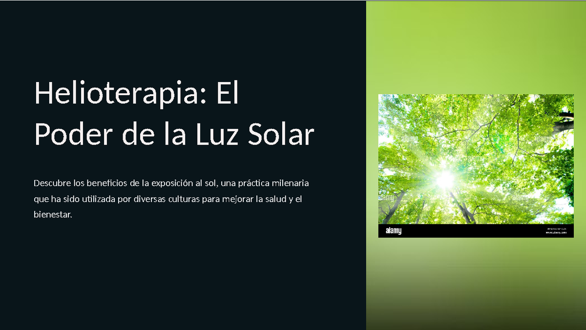 Helioterapia - ¿Qué es la Helioterapia? Exposición al Sol La ...