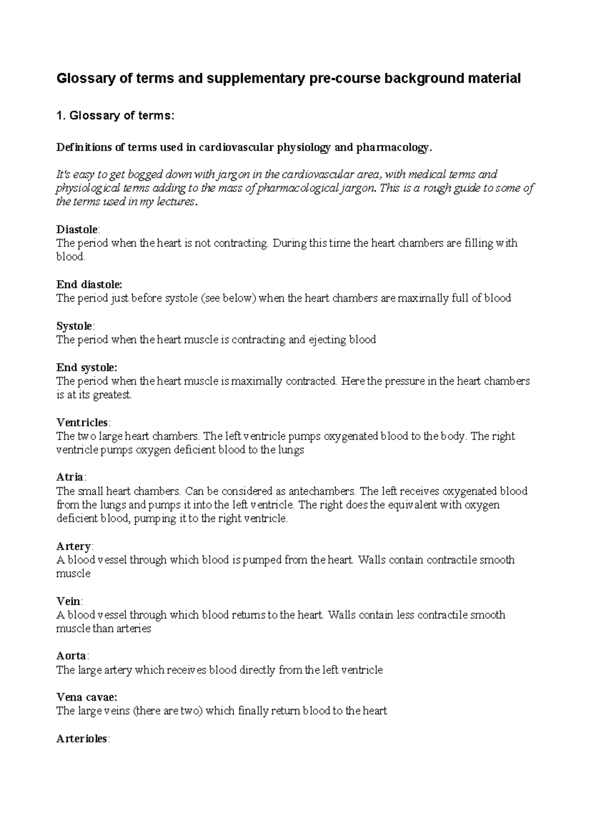 Useful definitions and concepts - Glossary of terms and supplementary ...