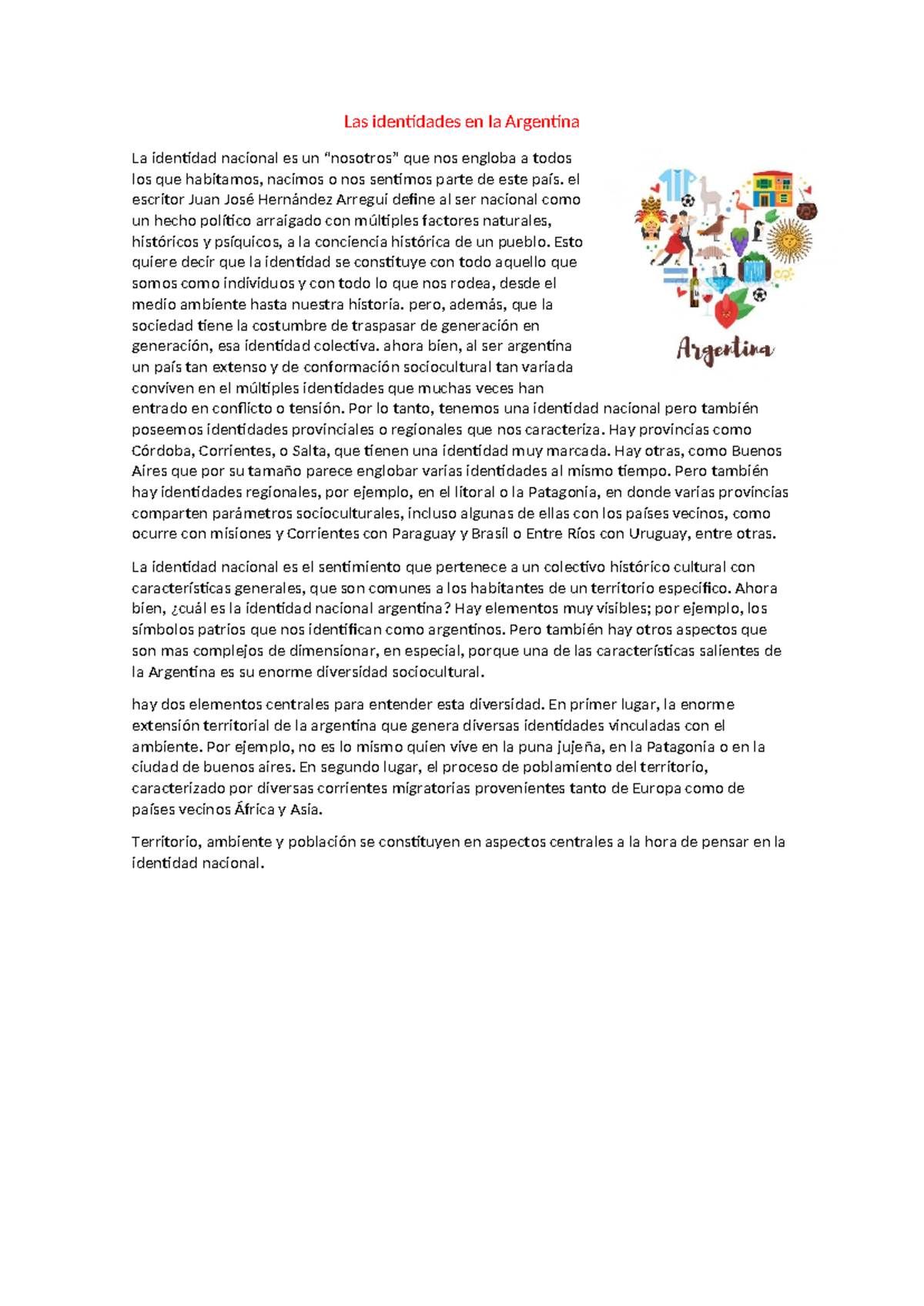 Las identidades en la Argentina - el escritor Juan José Hernández ...