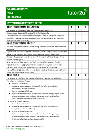 9 Marker Geography; Sense of Place - Assess to what extent being an ...
