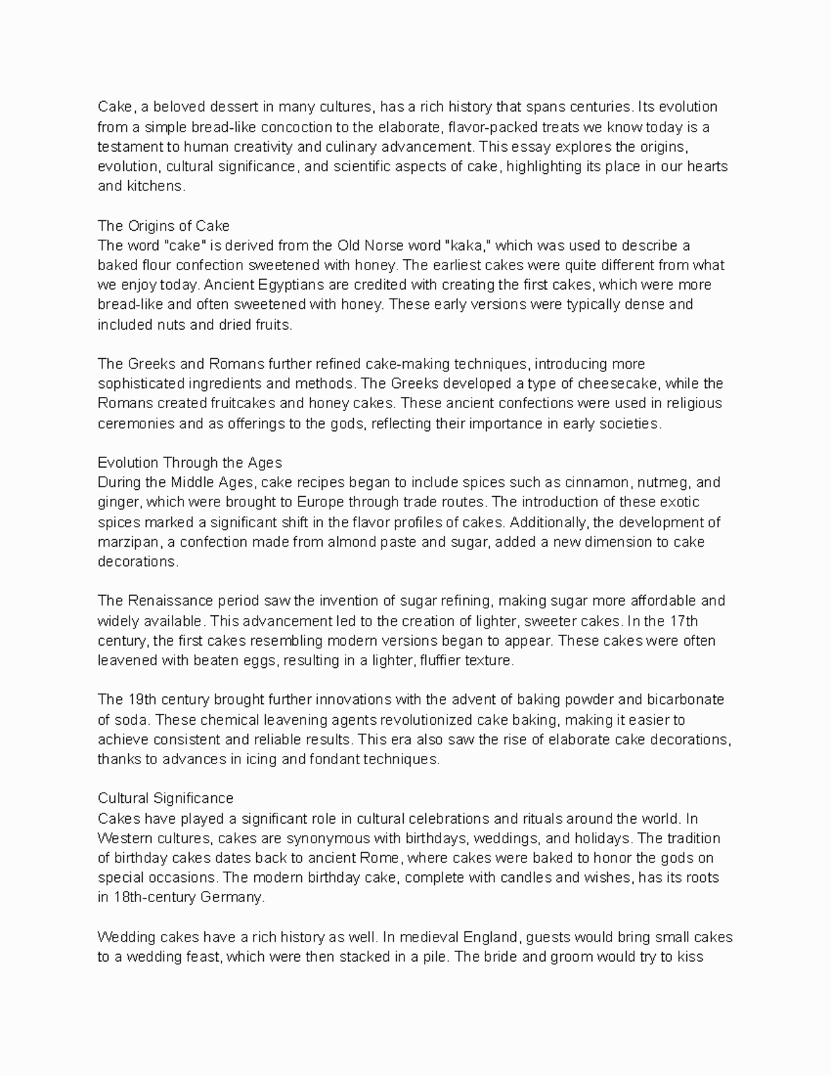 the history of cake - Cake, a beloved dessert in many cultures, has a ...