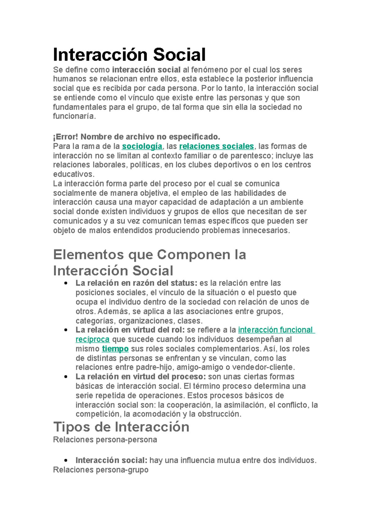 Interacción Social I | La importancia de la interacción social en ...