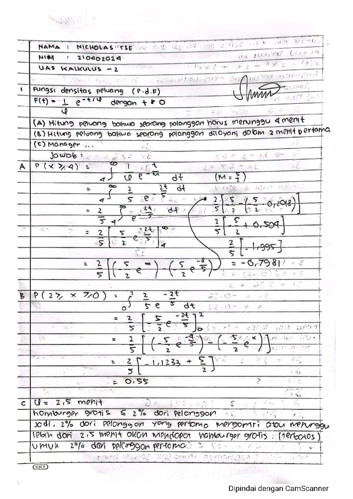 UAS Kalkulus - Electrical Engineering - Studocu