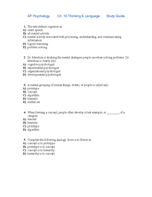 Ch13 Emotion - Management-Psychology - AP Psychology Ch. 13 Emotion Study Guide Emotions are: A ...