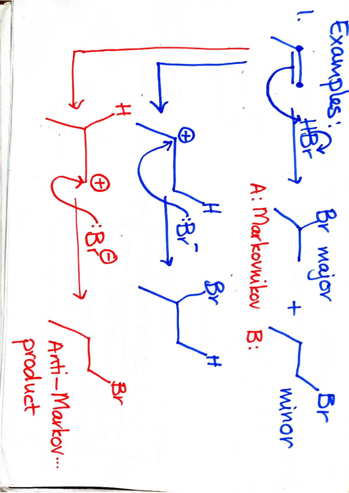 Chem notes 2 - chem 102 - Examples: HBr Br major Br 1. minor A ...