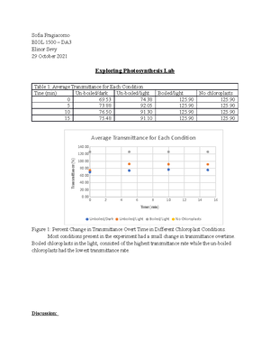 Lab 4 Report - BIOL 1500-D September 28, 2022 Post-Lab assignment ...