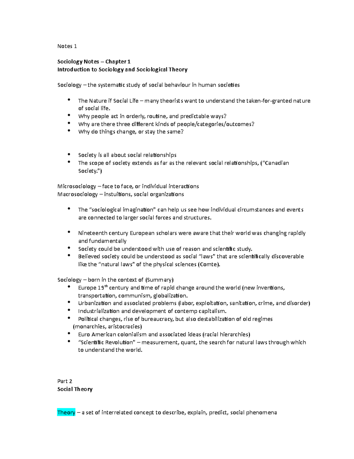 Sociology Notes - Why people act in orderly, routine, and predictable ...