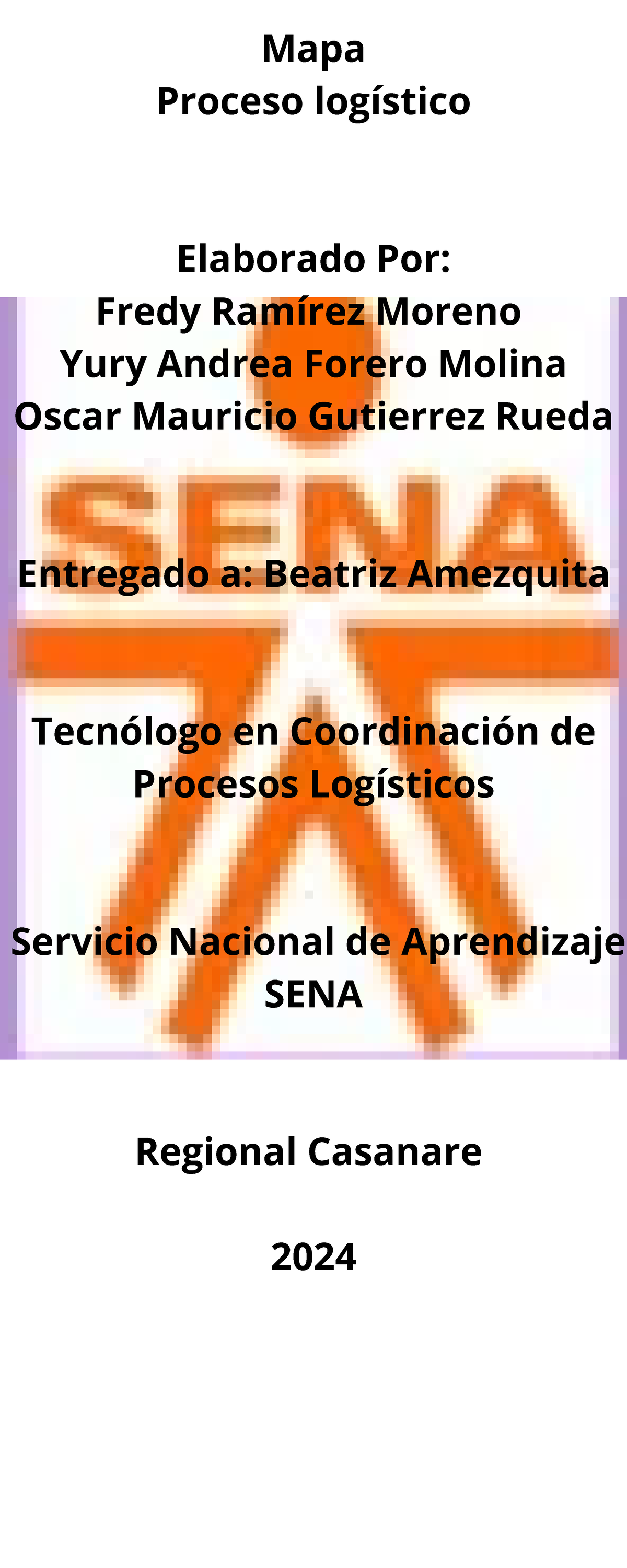 Mapa procesos logisticos - coordinacion de procesos logisticos - Mapa Proceso logístico ...