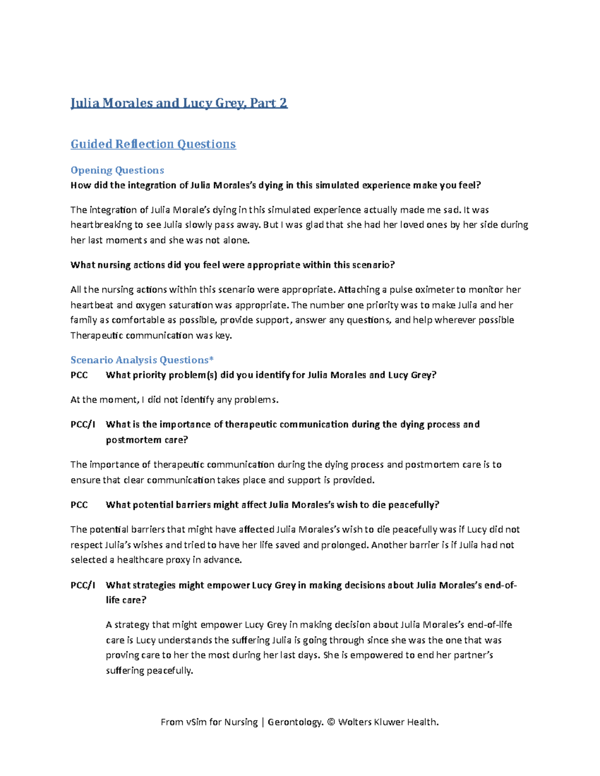 Guided Reflection JM Prt2 - Julia Morales and Lucy Grey, Part 2 Guided ...