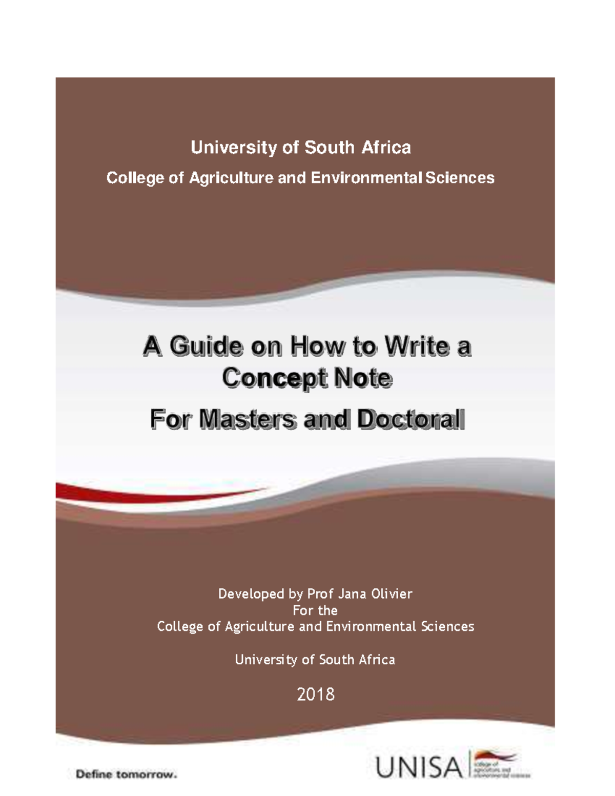 CAES Concept Note - Legal - University of South Africa College of ...