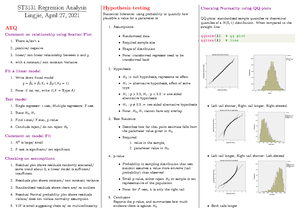 Chapter 4 Lack of Fit Test notes - 1 • We shall discuss the pure error ...