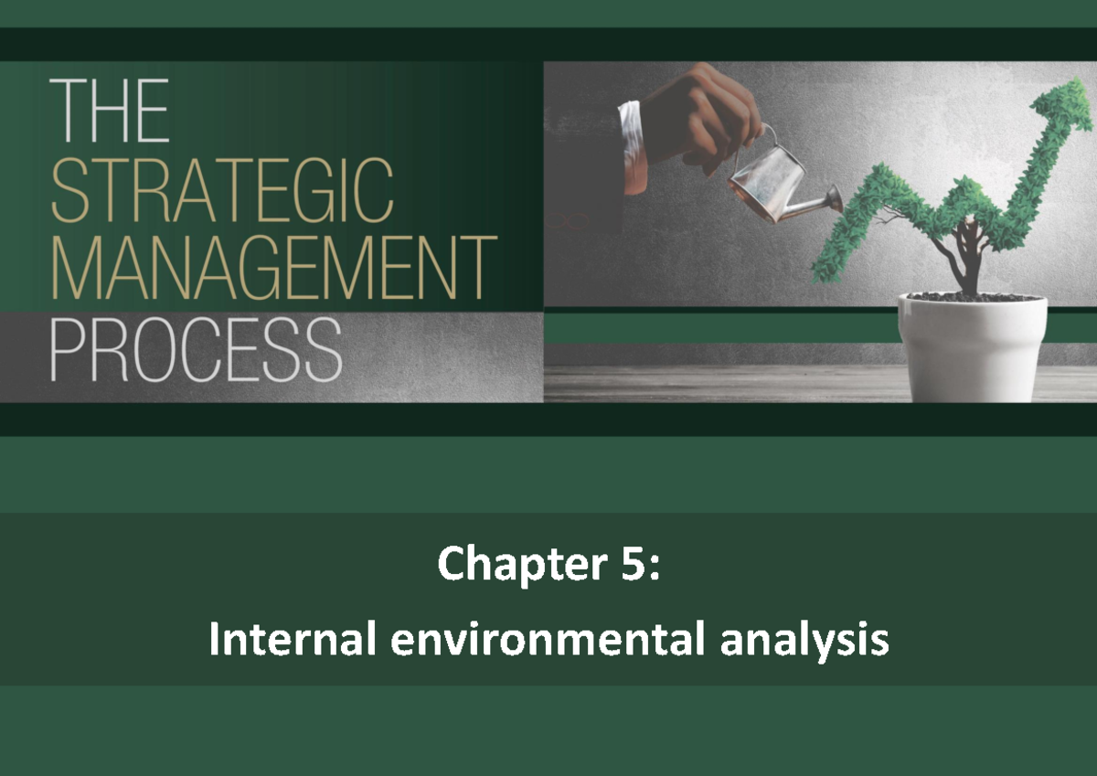 Chapter 5 edited - Chapter 5: Internal environmental analysis LEARNING OUTCOMES Discuss the ...
