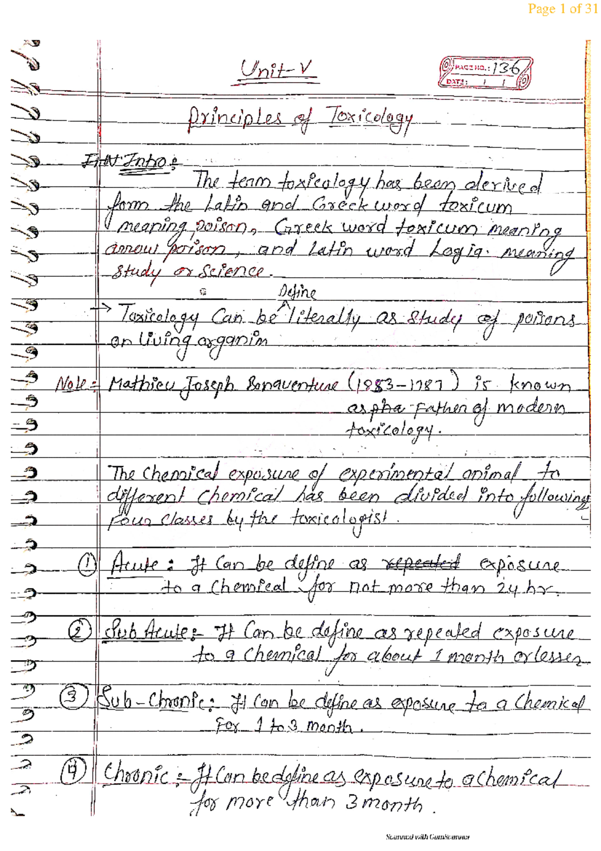 Unit-5 Pharmacology-3 6th semester - B.Pharm - Studocu