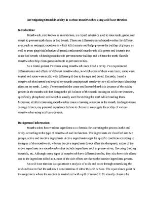 Genetics paper BIOL 2030 - Thejashree Swargam B00922535, B ...