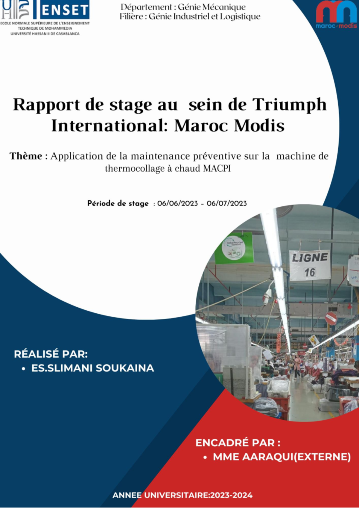 Rapport Soukaina ES. Slimani Maroc Modis - Remerciements Avant d’entamer le contenu de ce ...