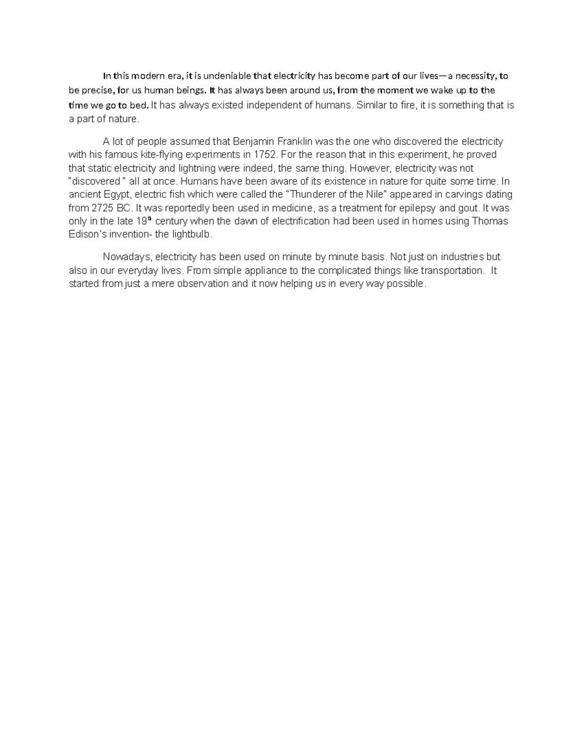 In this modern era - Basic Electronic Assignment - In this modern era ...