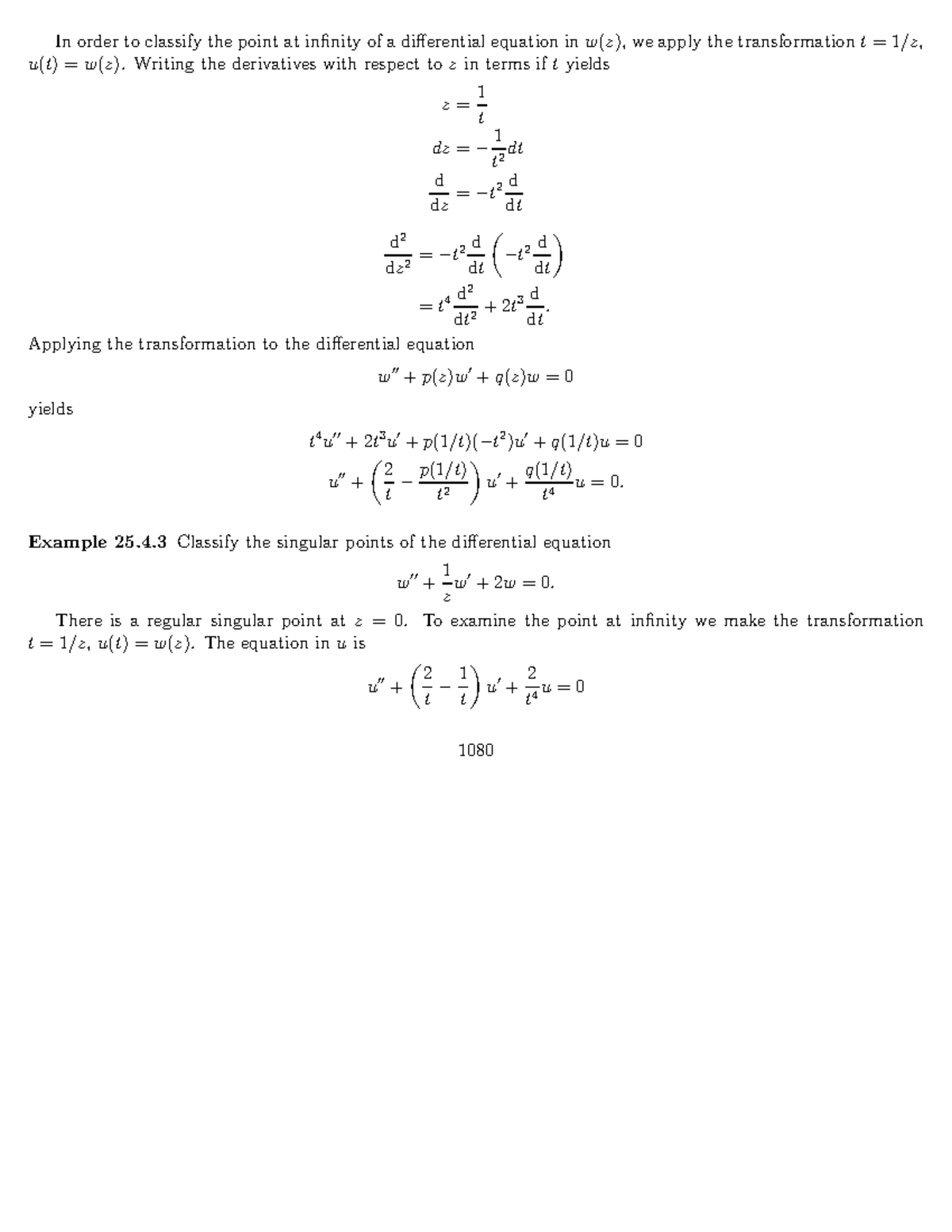 Advanced Mathematical Methods For Scientists And Engineers 222 In Order To Classify The Point