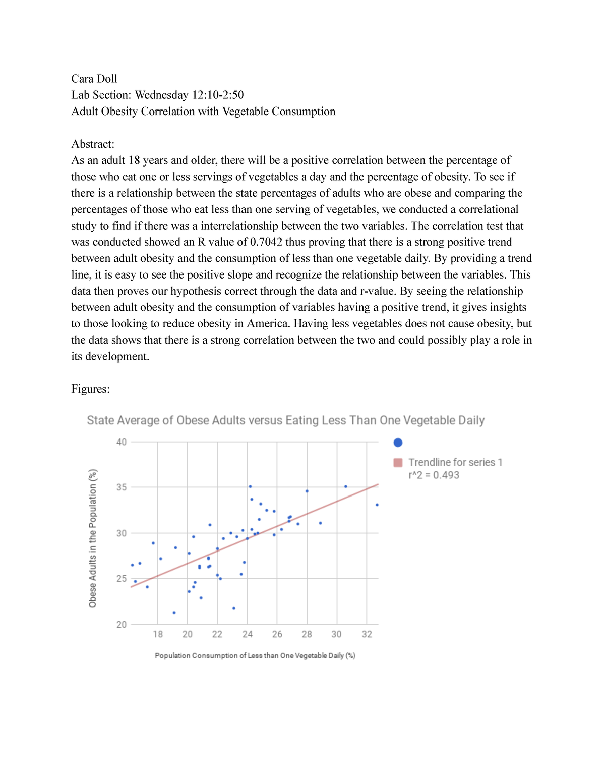Lab 1 - Lab report - Cara Doll Lab Section: Wednesday 12:10-2: Adult ...