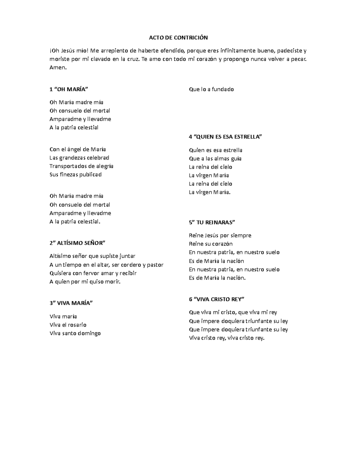 Acto de contricion - Lectura y redaccion - ACTO DE CONTRICIÓN ¡Oh Jesús ...