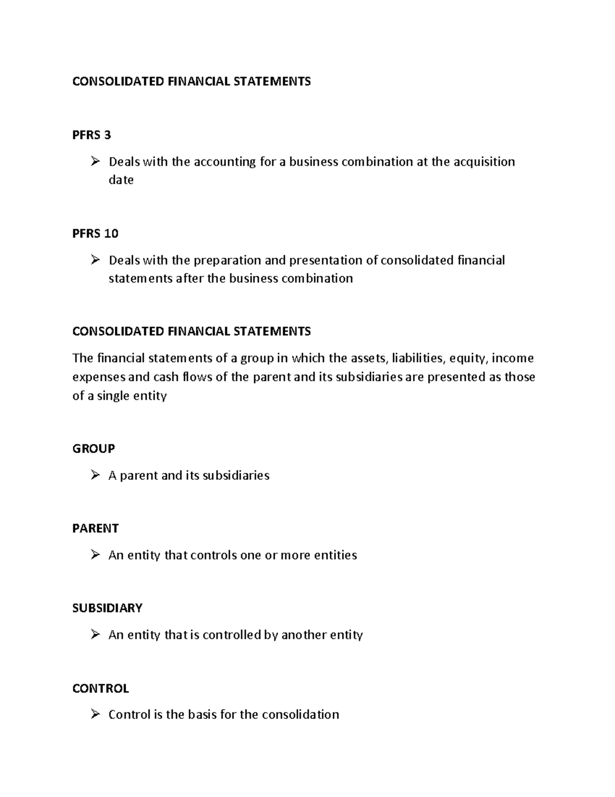 Consolidated Financial Statements - CONSOLIDATED FINANCIAL STATEMENTS ...