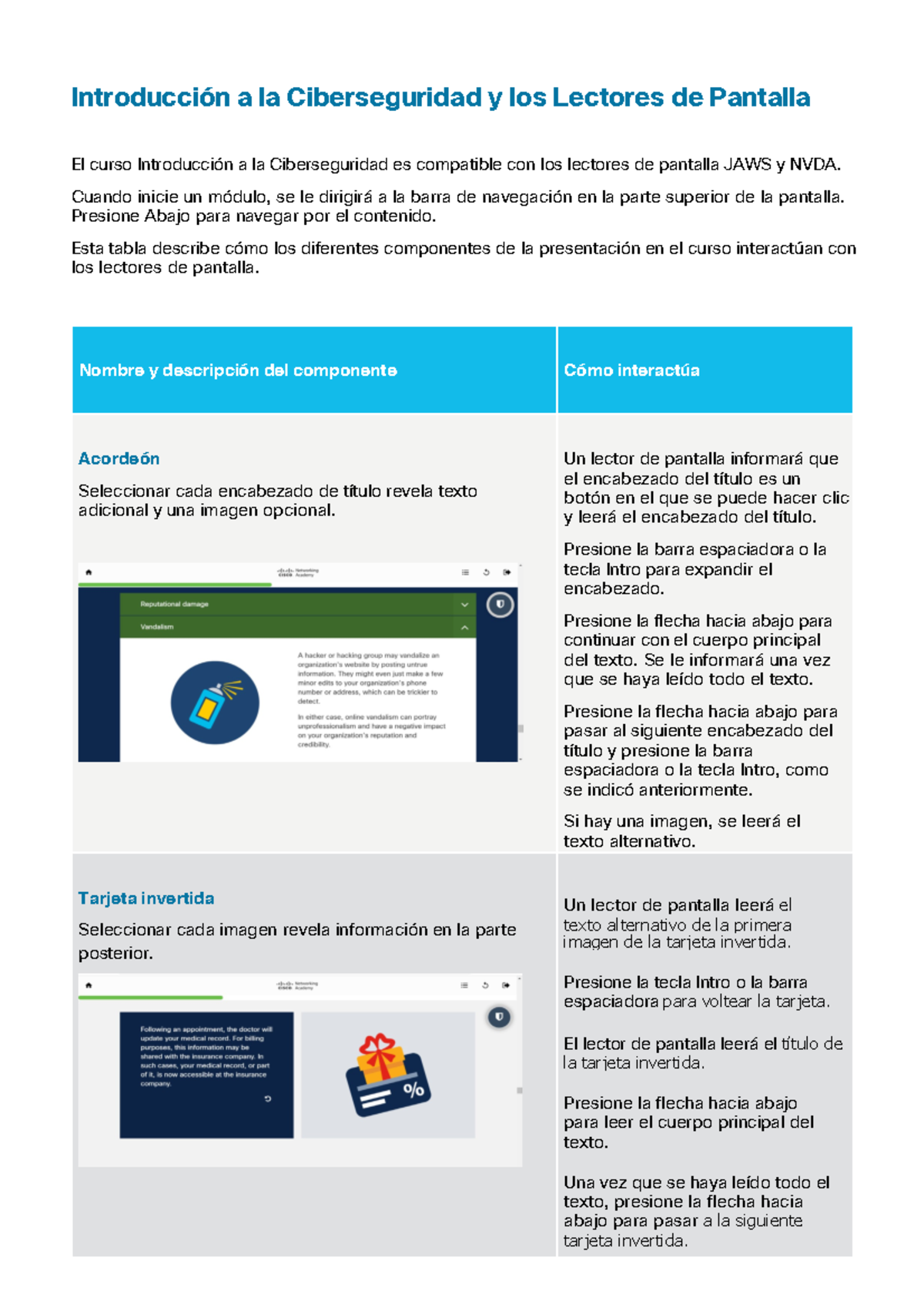 Spanish Introduction to Cybersecurity and Screen Readers - Introducción ...