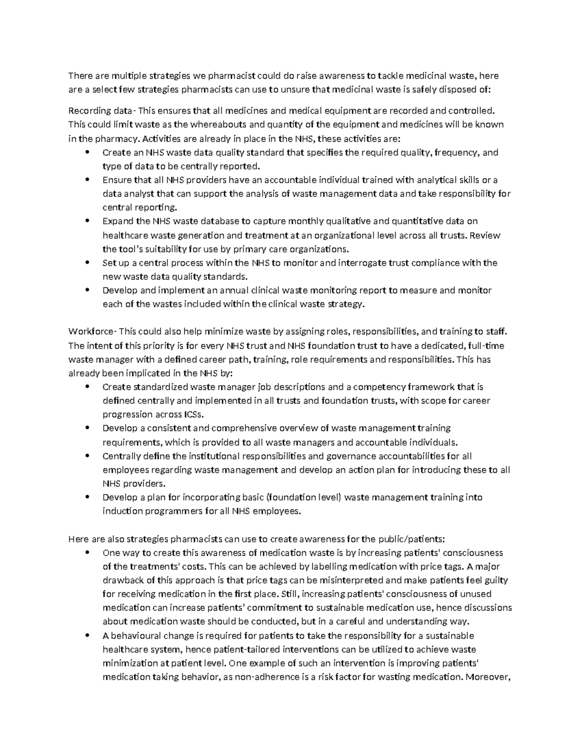 There are multiple strategies we pharmacist and the public c - There are multiple strategies we ...